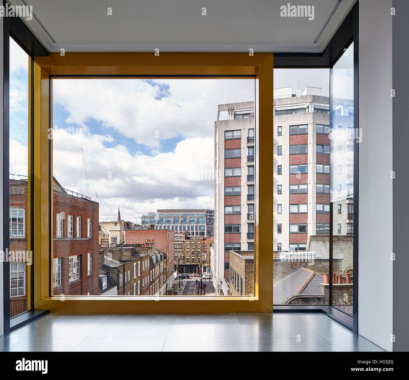 Looking out towards the Fitzrovia. Gold anodized window frames. 46 ...