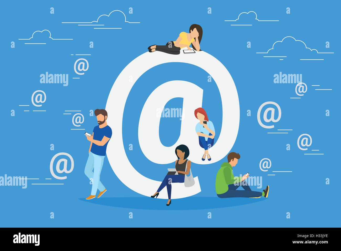 Symbol at concept illustration Stock Vector Image & Art - Alamy