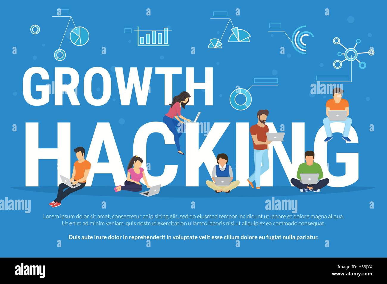 Growth hacking concept illustration Stock Vector Image & Art - Alamy
