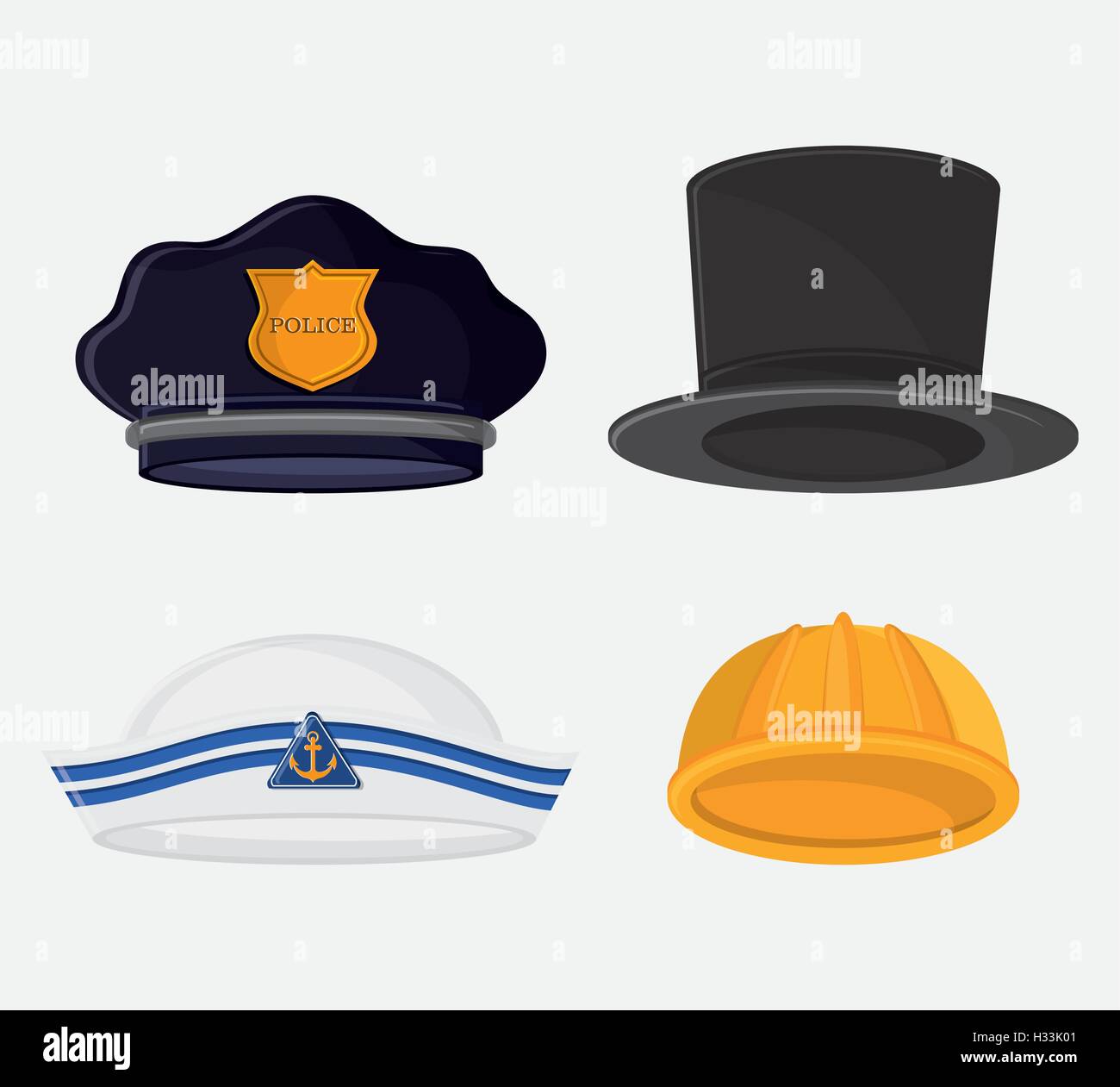 Marine police types hats hi-res stock photography and images - Alamy