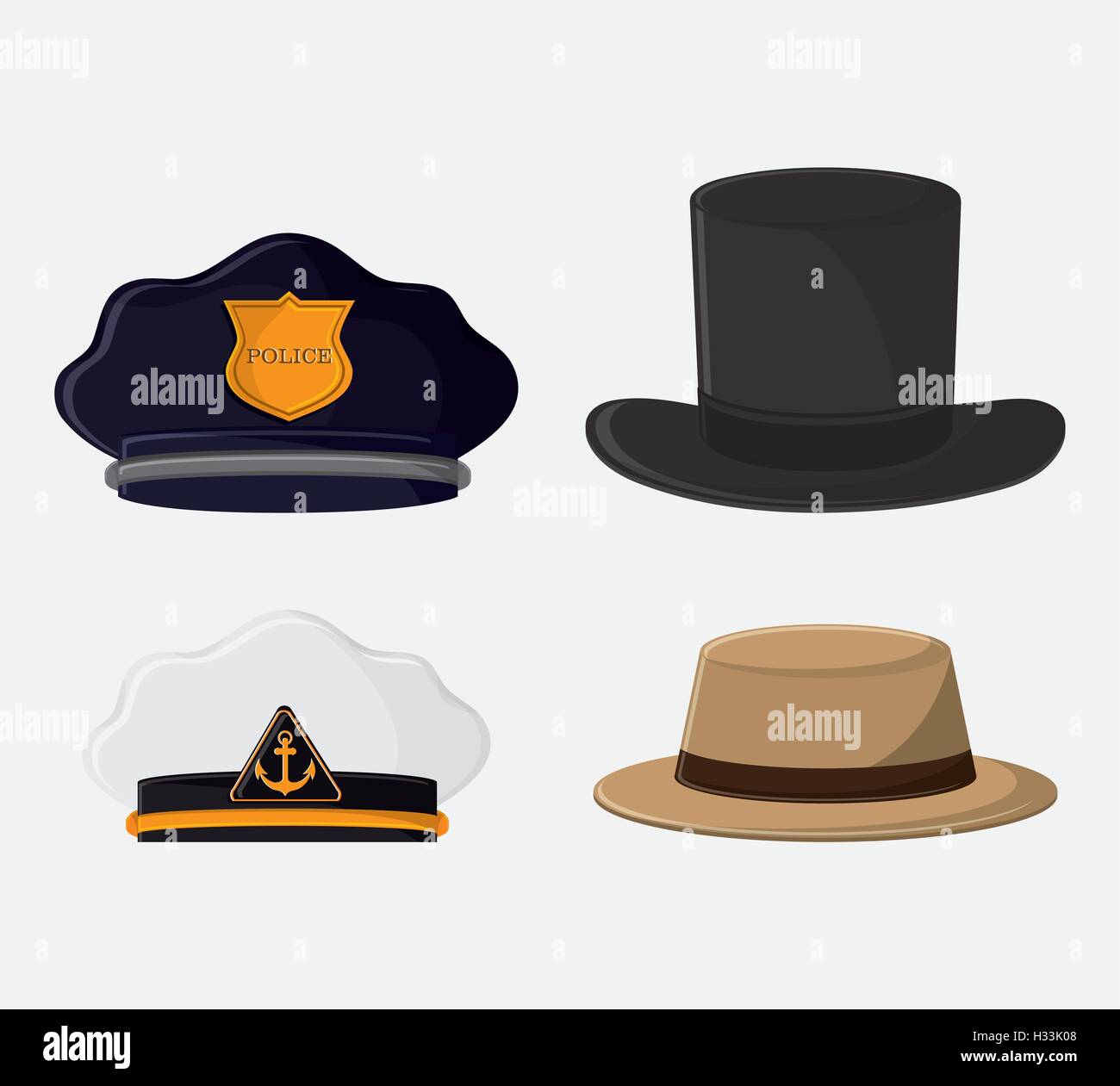 Marine police types hats hi-res stock photography and images - Alamy