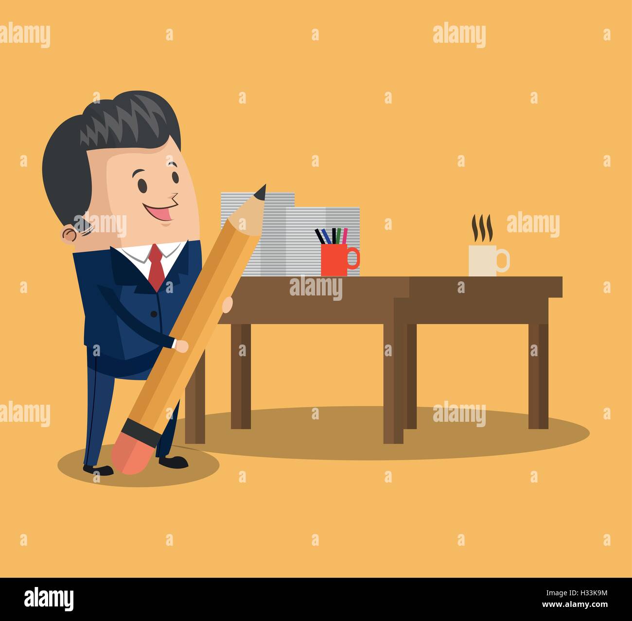 Colorful businessman cartoon design Stock Vector Image & Art - Alamy