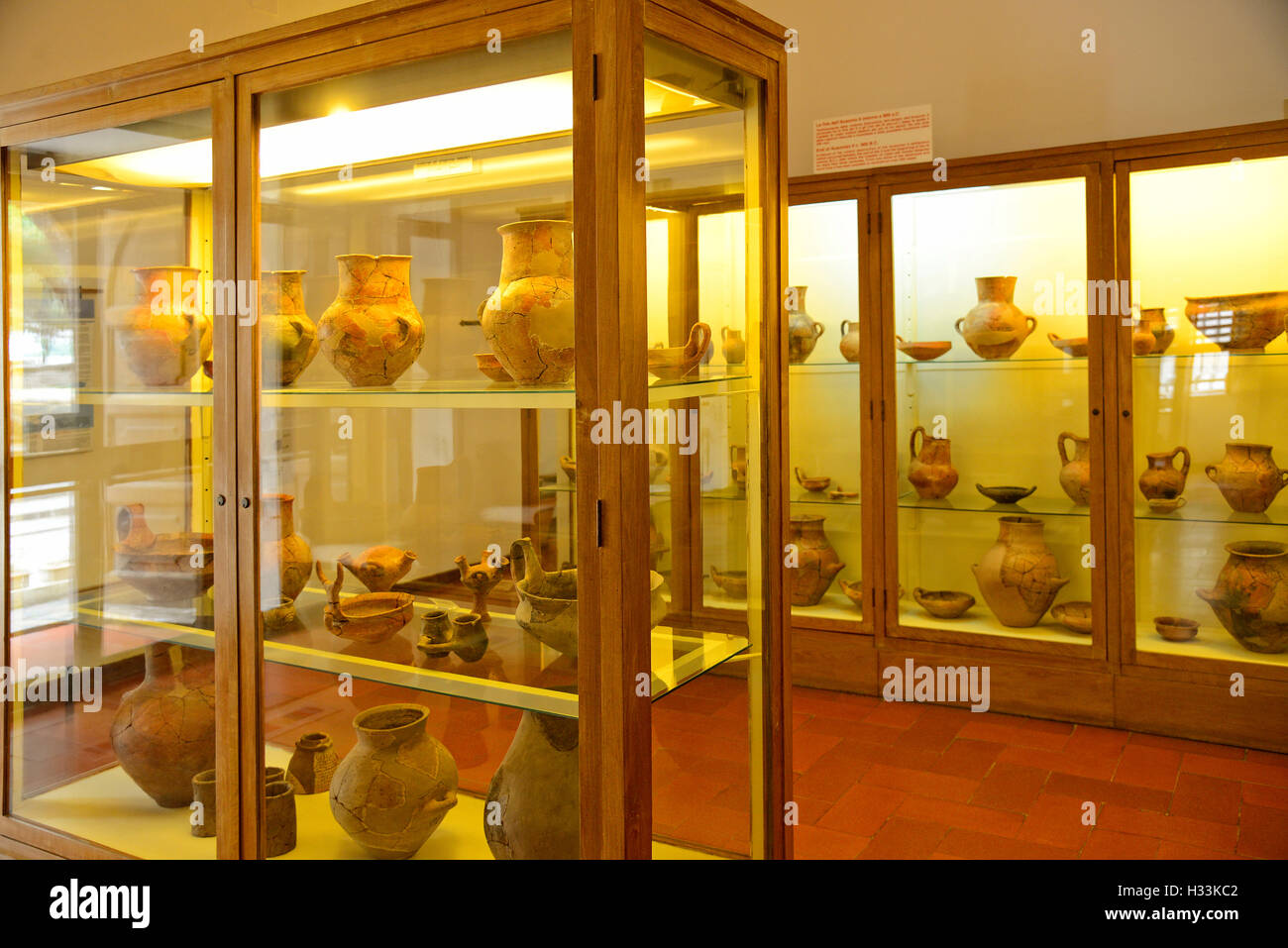 Italy Sicily Aeolian Archipelago Lipari Island The Prehistoric section ...