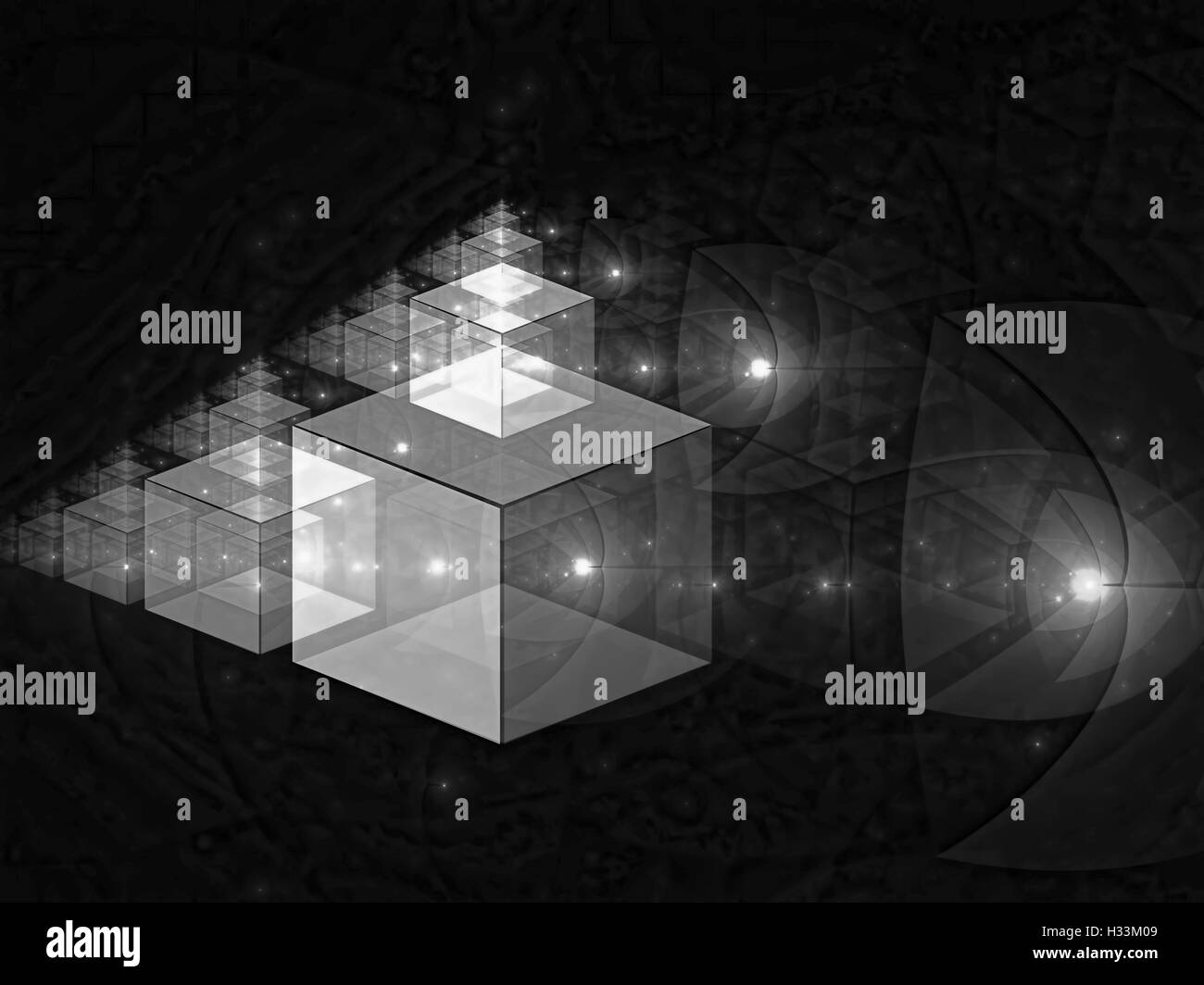 Abstract magic cubes digitally hi-res stock photography and images - Alamy