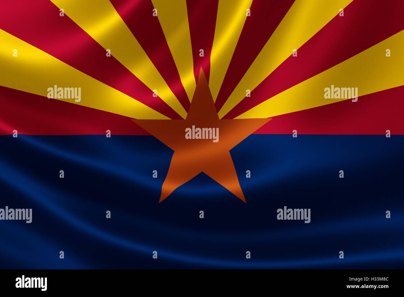 Arizona state flag hi-res stock photography and images - Alamy