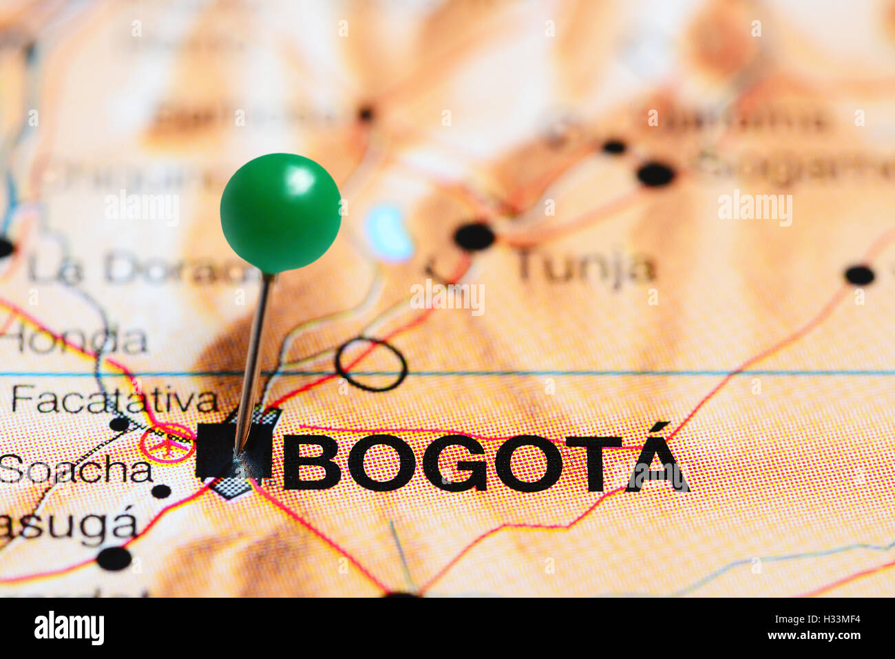 Map of bogota hi-res stock photography and images - Alamy