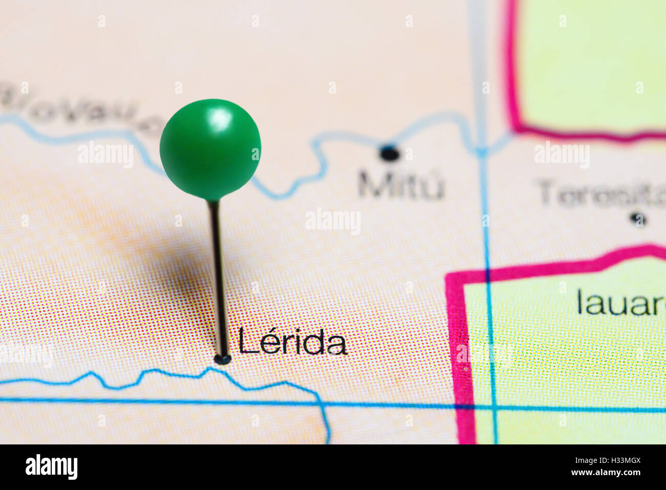 Map of lerida hi-res stock photography and images - Alamy