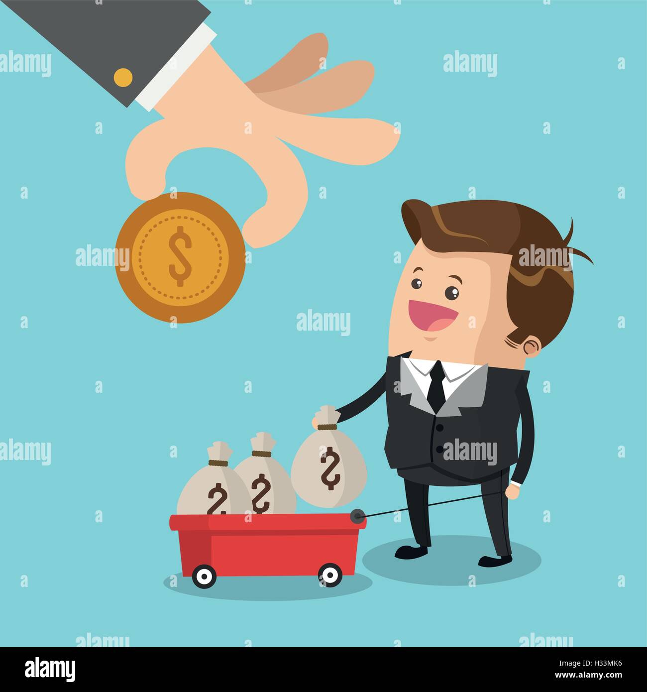 Colorful businessman cartoon design Stock Vector Image & Art - Alamy