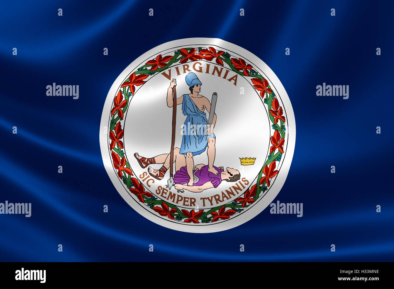 Us state virginia flag hi-res stock photography and images - Alamy