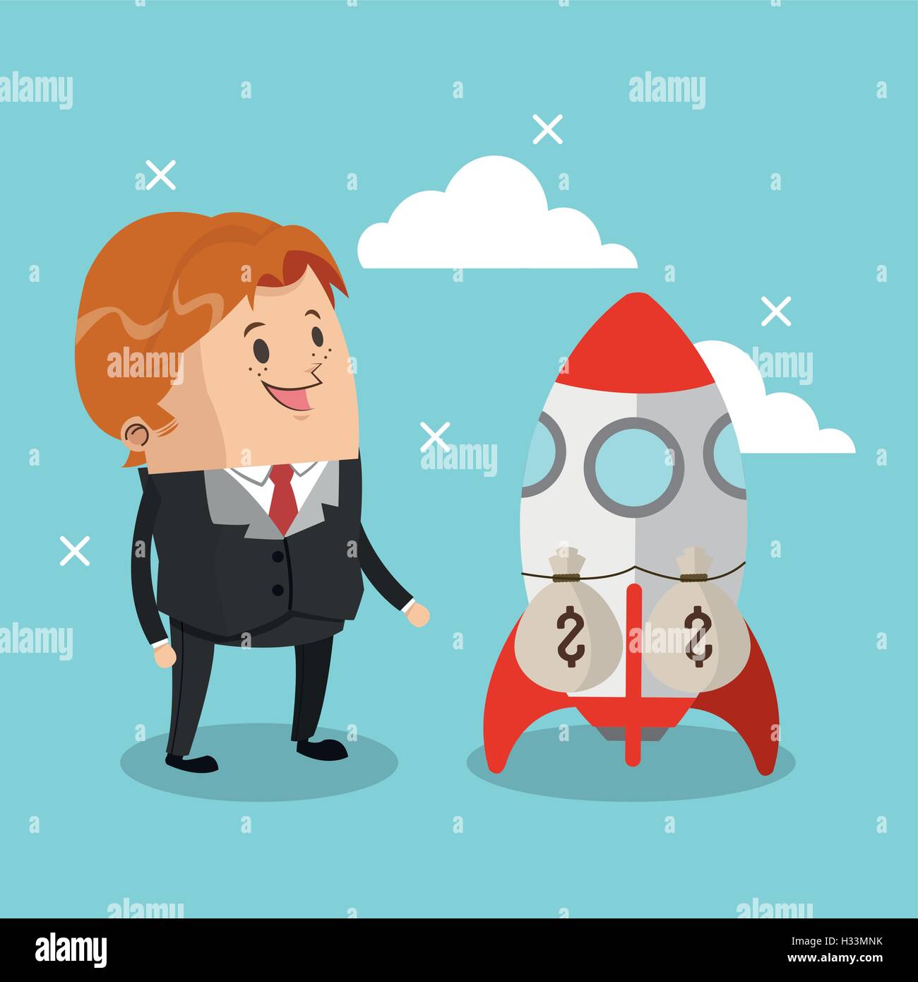 Colorful businessman cartoon design Stock Vector Image & Art - Alamy