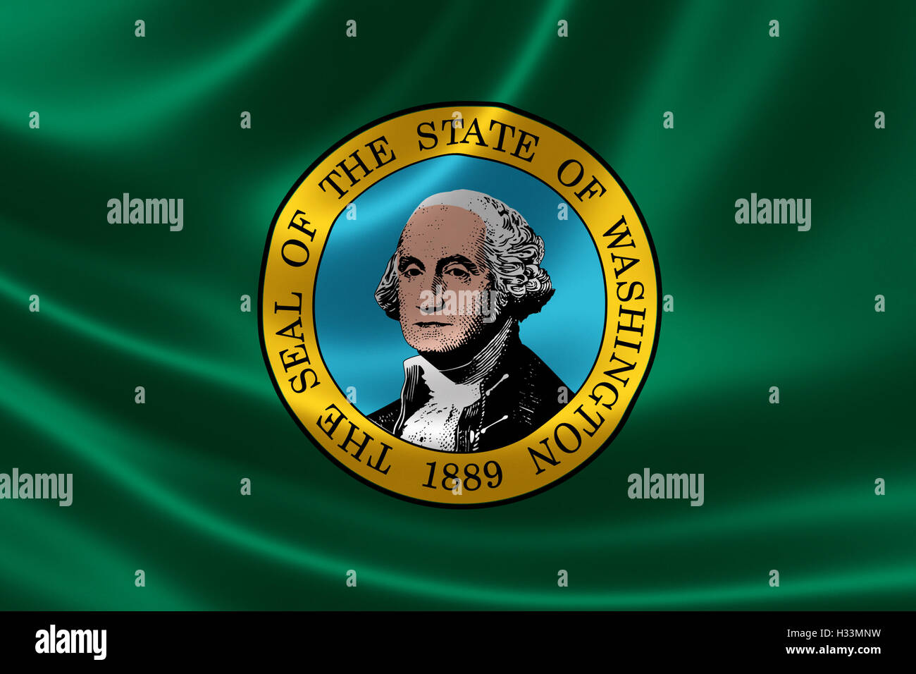 Washington state flag hi-res stock photography and images - Alamy