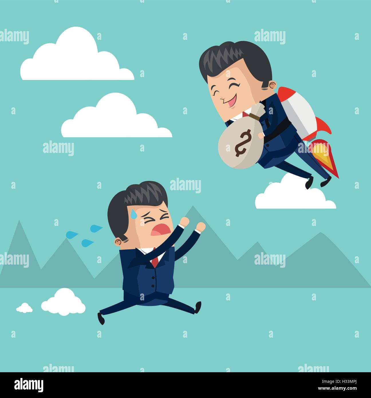 Colorful businessman cartoon design Stock Vector Image & Art - Alamy