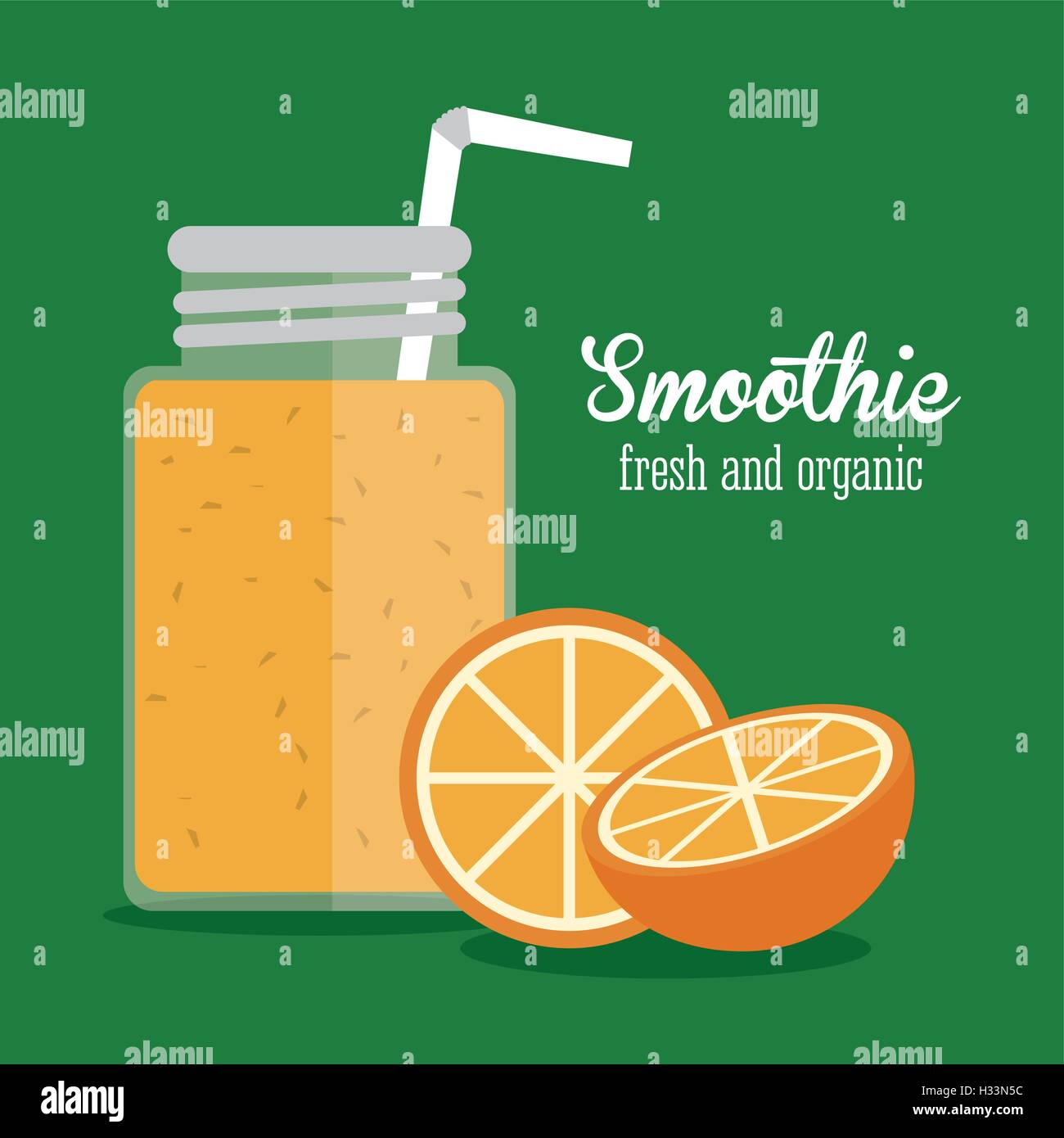 Smoothie drink glass design Stock Vector Image & Art - Alamy
