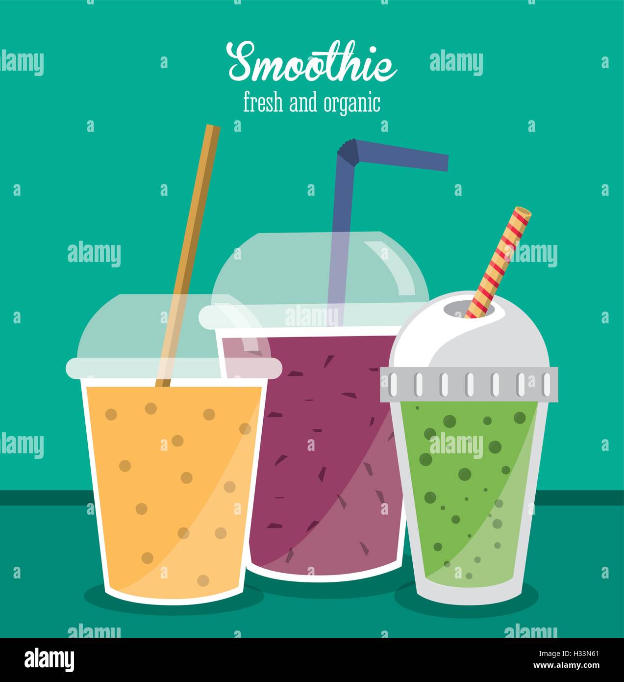 Smoothie drink glass design Stock Vector Image & Art - Alamy