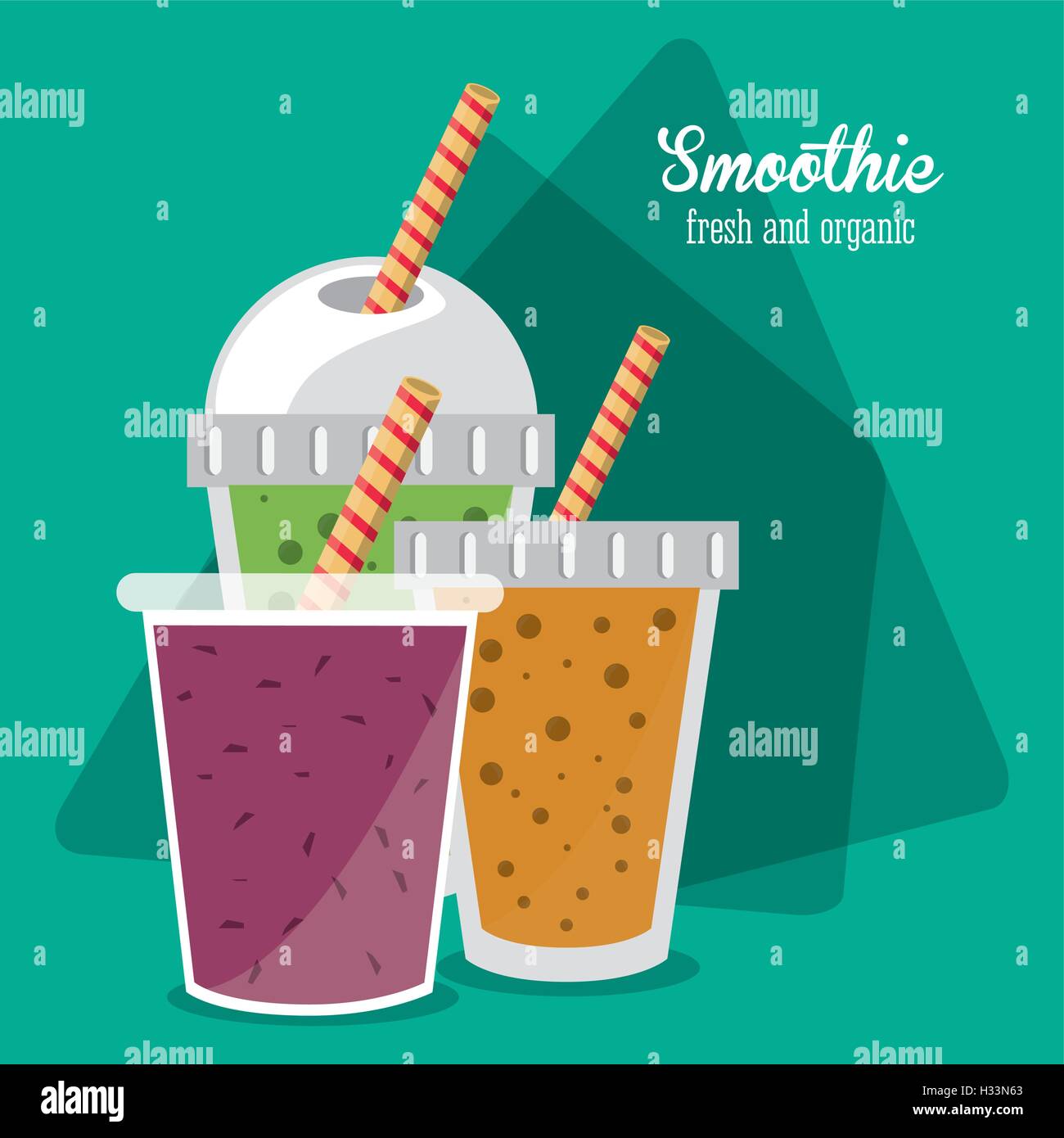 Smoothie drink glass design Stock Vector Image & Art - Alamy