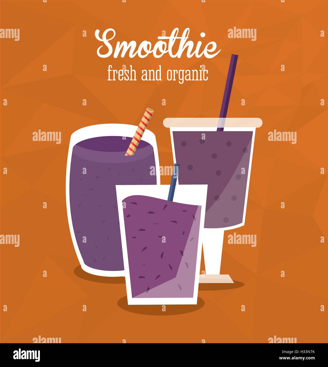 Smoothie drink glass design Stock Vector Image & Art - Alamy