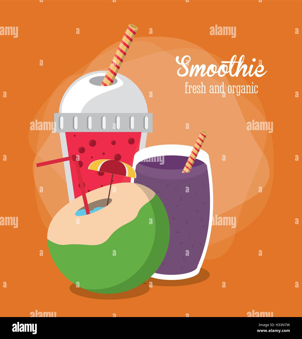 Smoothie drink glass design Stock Vector Image & Art - Alamy
