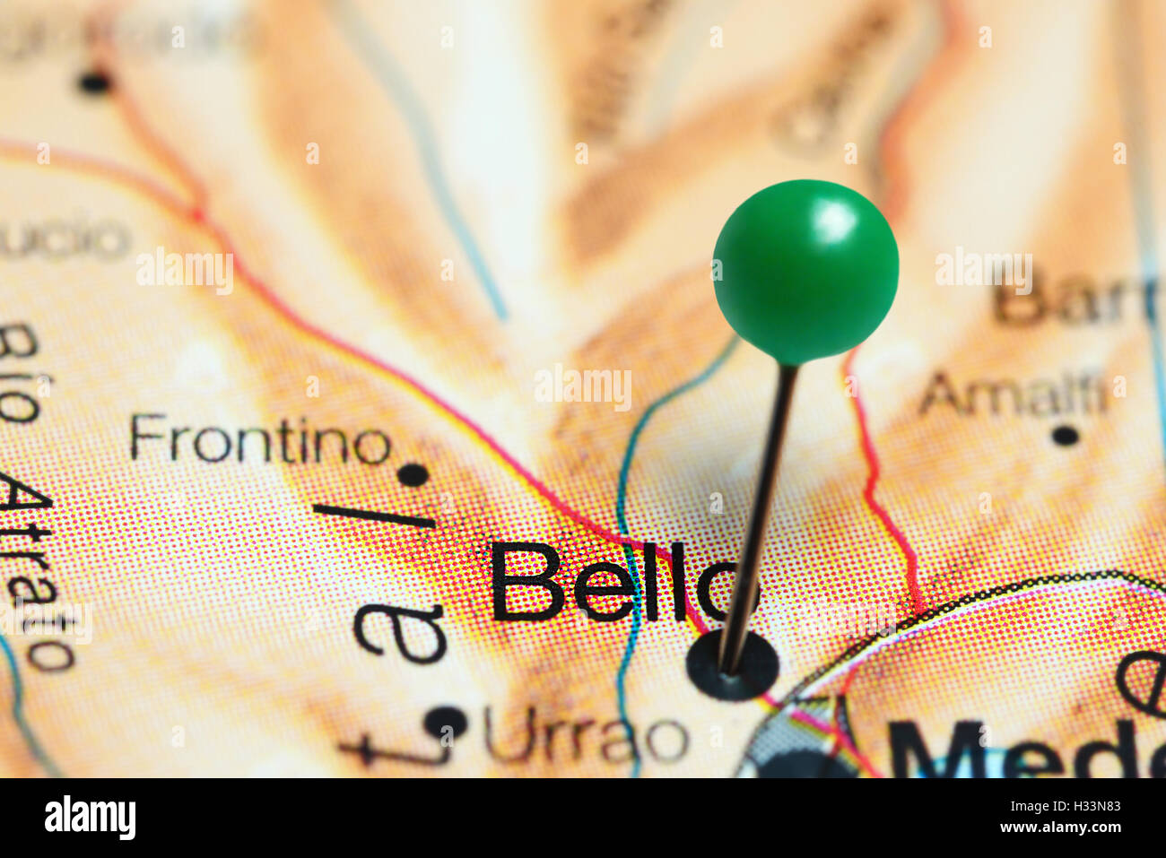 Colombia map pin hi-res stock photography and images - Alamy