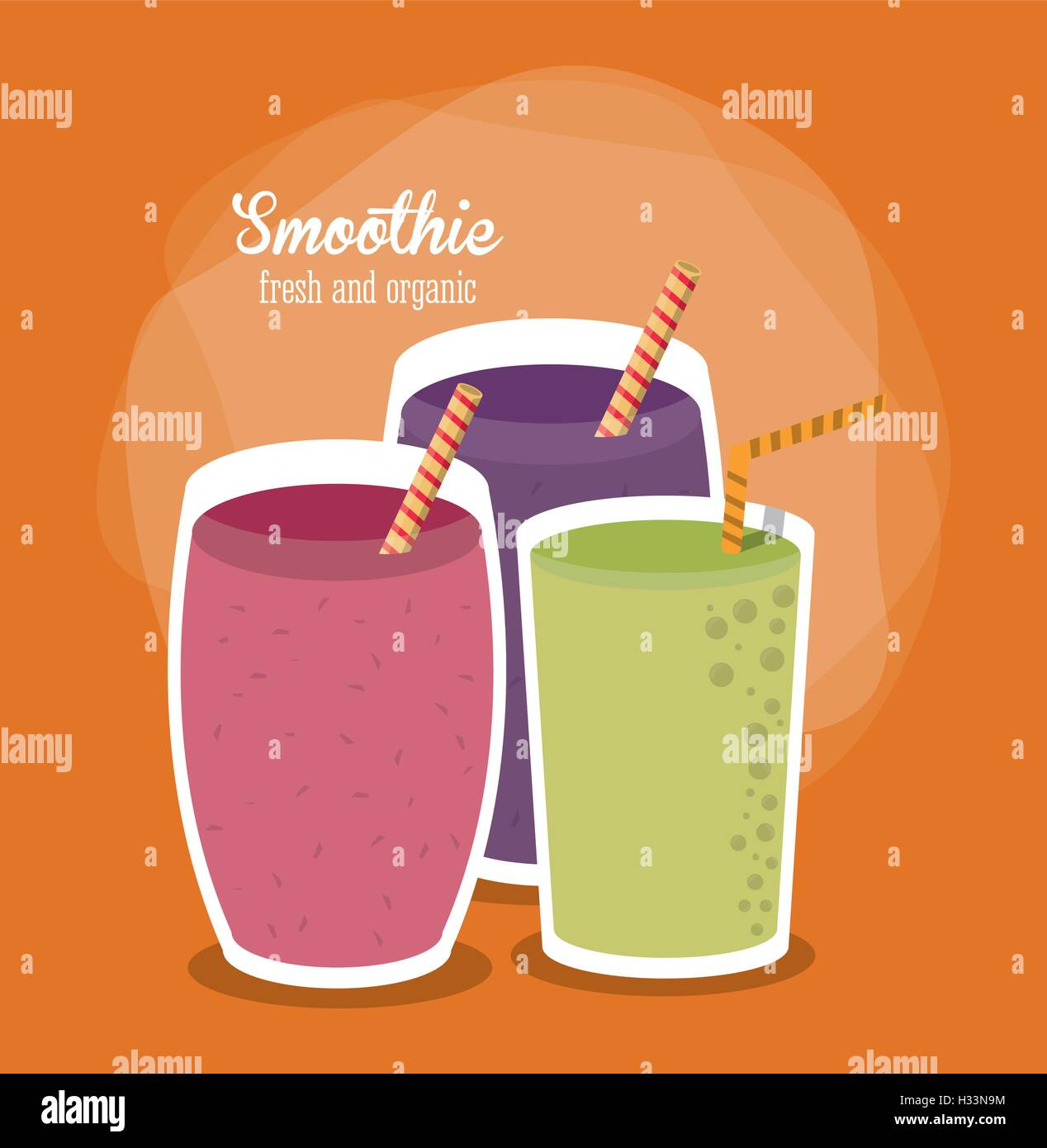 Smoothie drink glass design Stock Vector Image & Art - Alamy