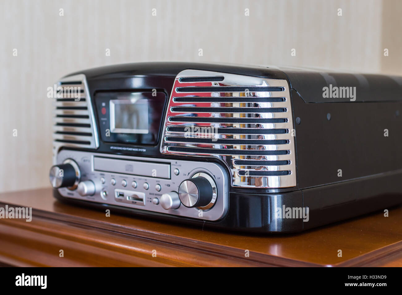 Retro cd player on locker Stock Photo - Alamy