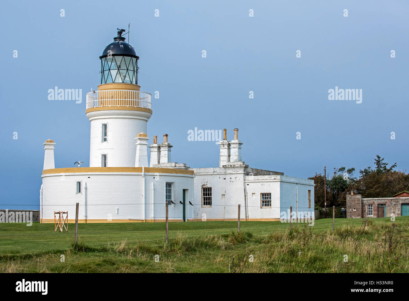 Lighthouse at Chanonry Point on the Black Isle, Moray Firth, Scotland ...