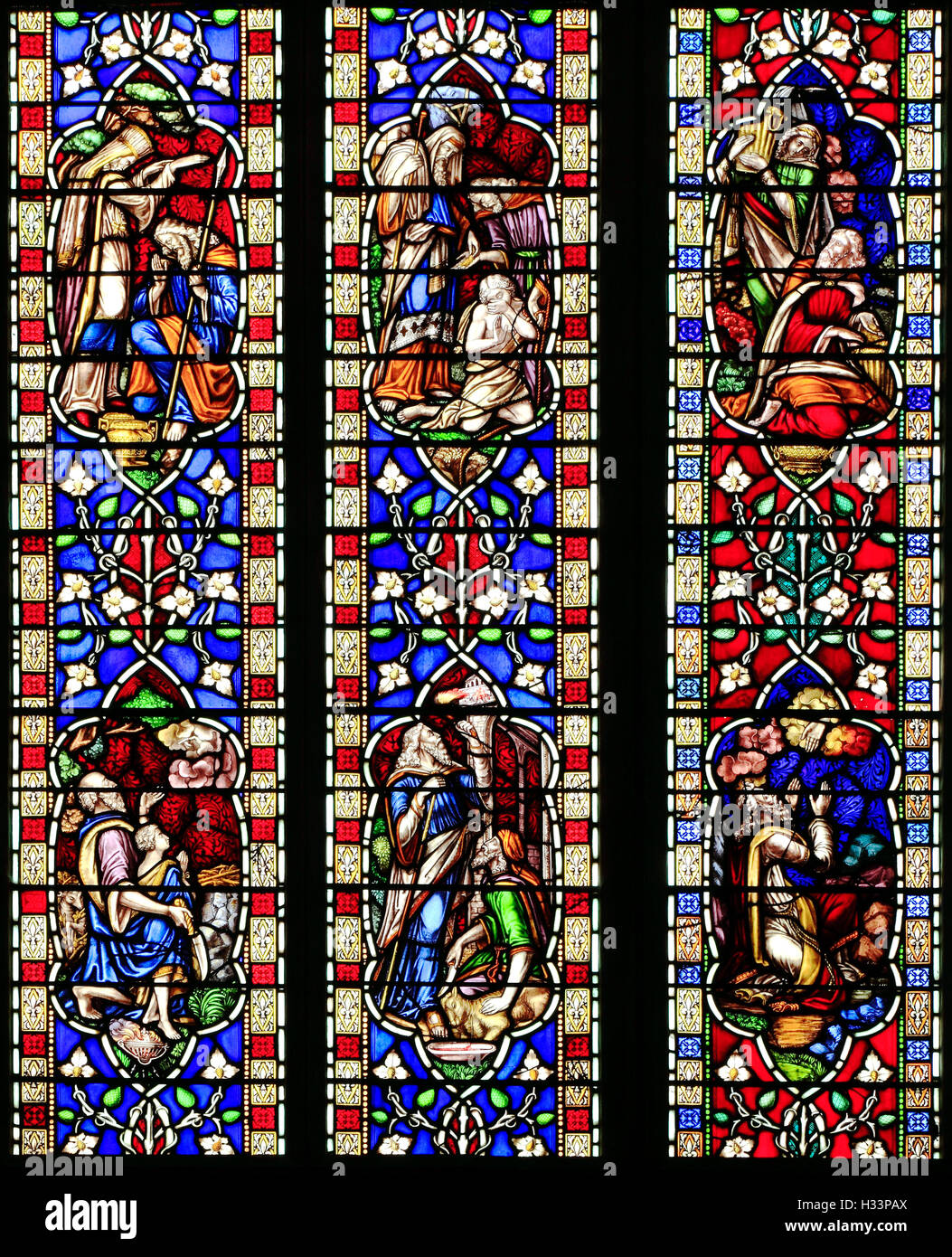 Snettisham Norfolk West Window Stained Glass By William Warrington