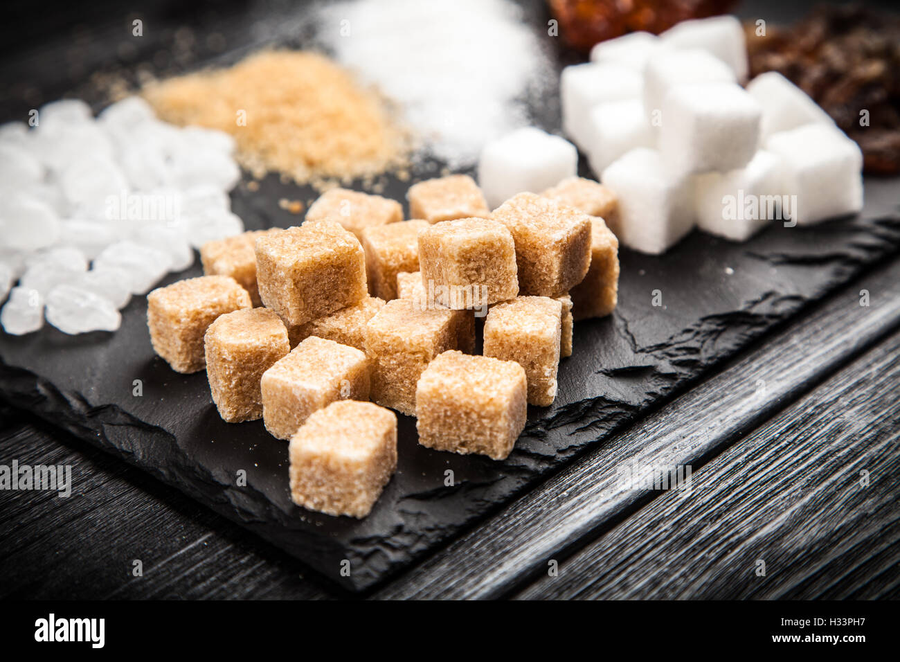 DIfferent types of sugar Stock Photo - Alamy