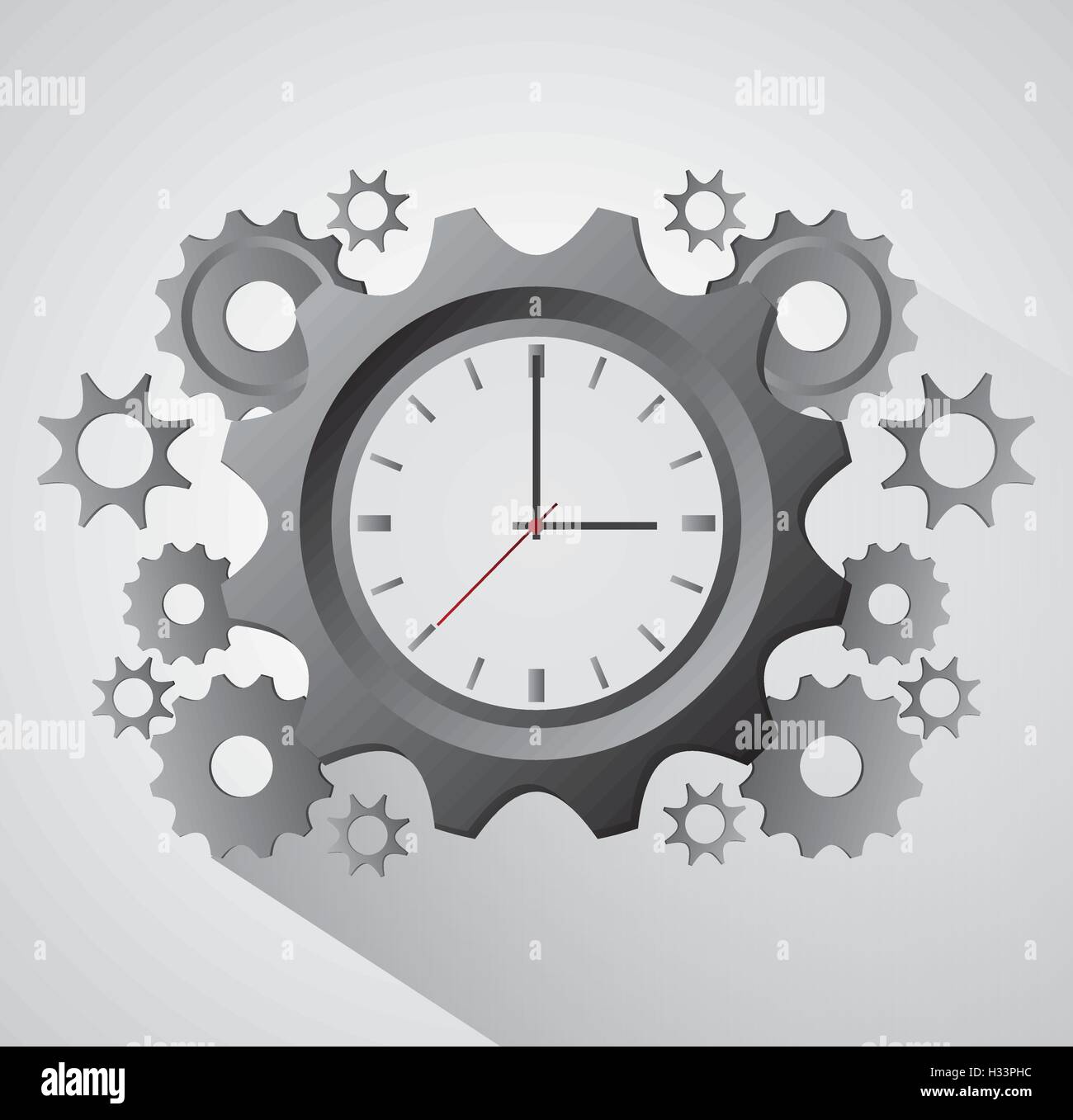Traditional clock gears and time design Stock Vector Image & Art - Alamy