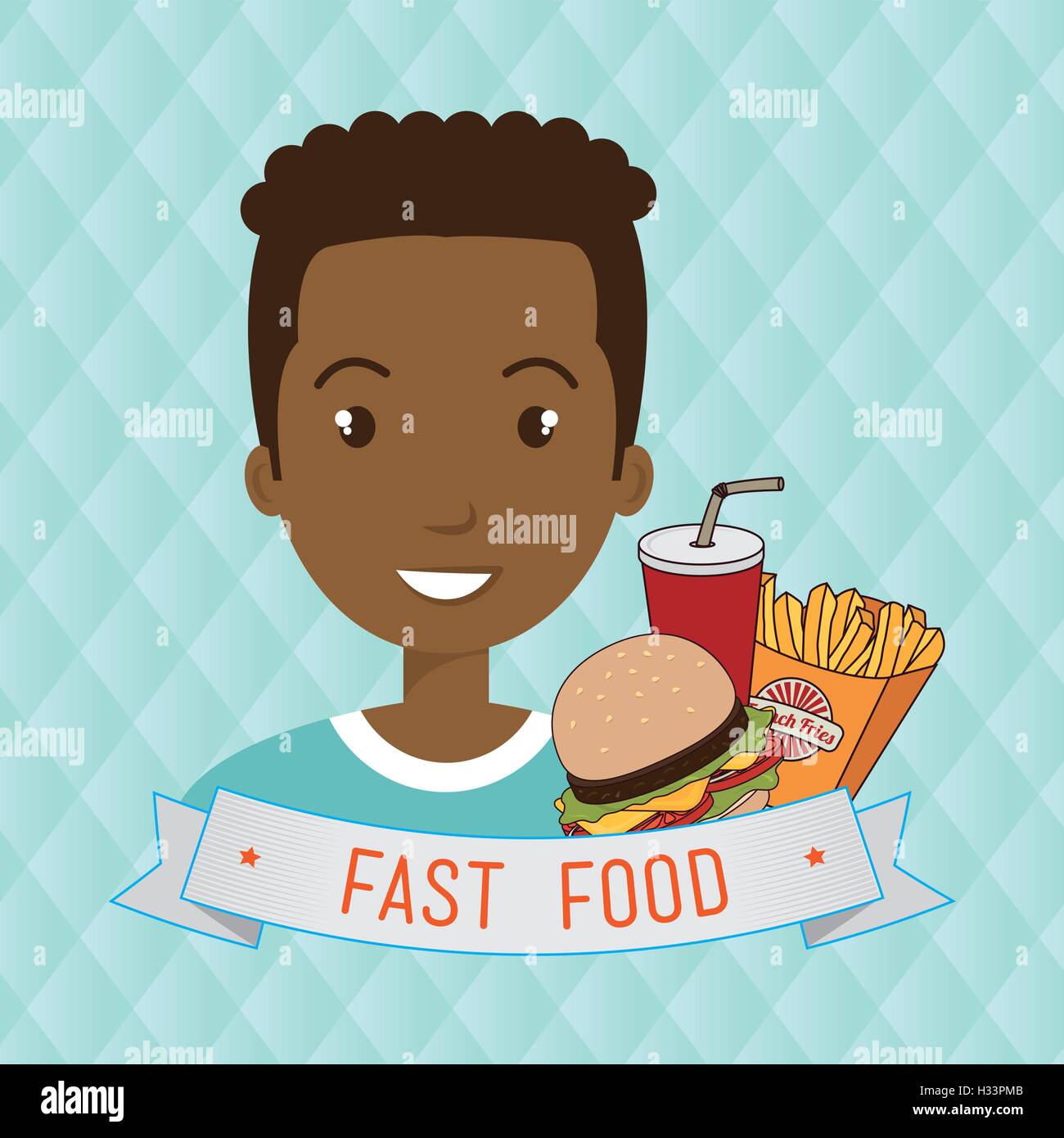 Man eyes closed and eat Stock Vector Images - Alamy