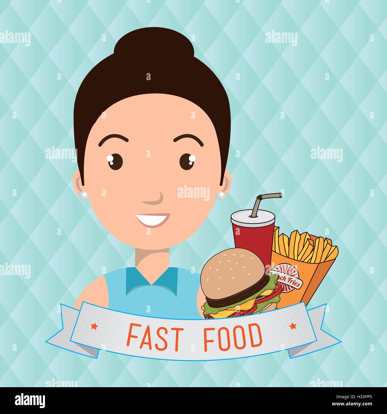 French hair bun Stock Vector Images - Alamy