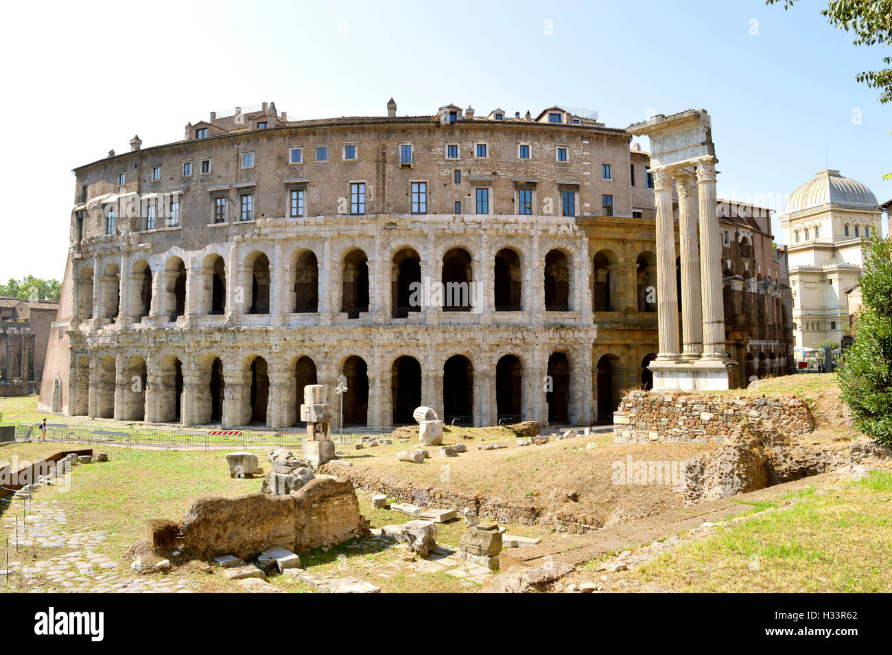 The historical Marcello Theater in Rome Stock Photo - Alamy