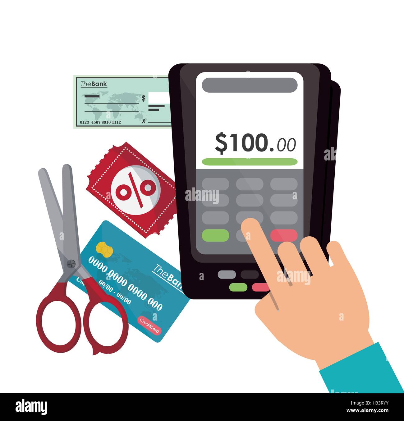 Shopping commerce and market design Stock Vector Image & Art - Alamy
