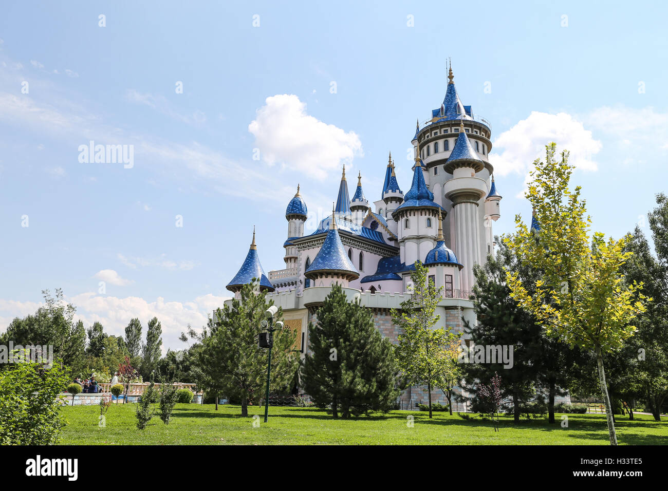 Fairy tale castle in Sazova Science, Art and Cultural Park in Eskisehir ...