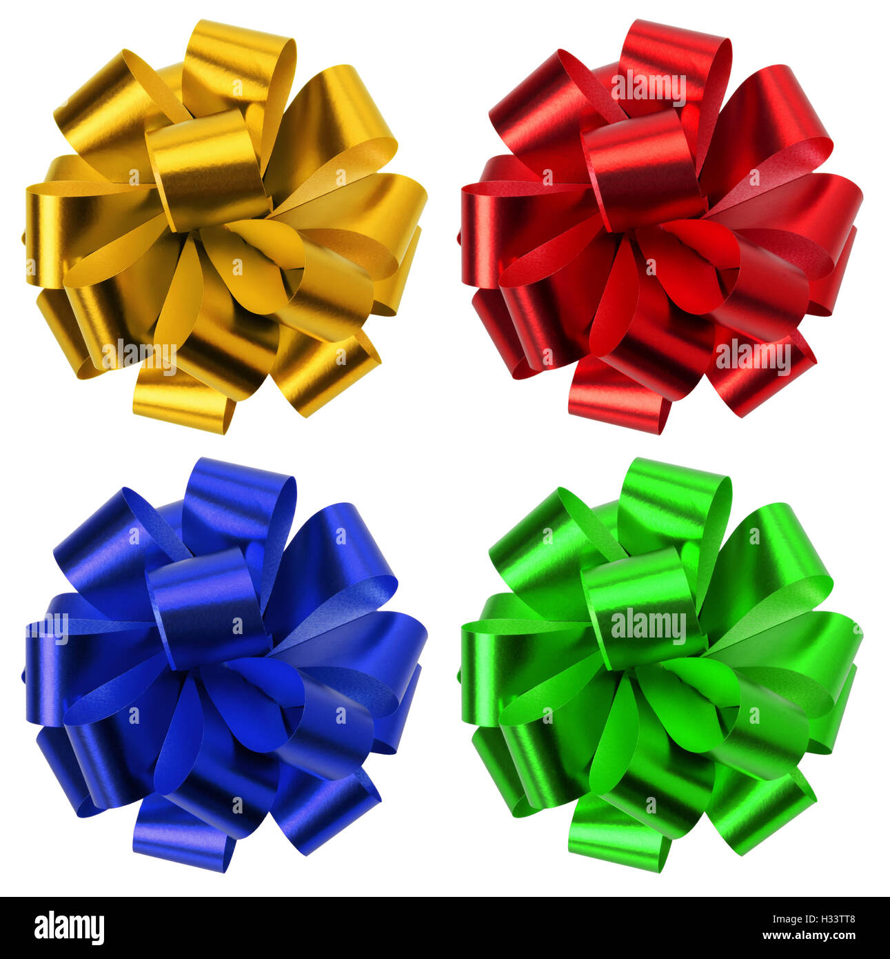 collection of bow isolated on the white background Stock Photo - Alamy