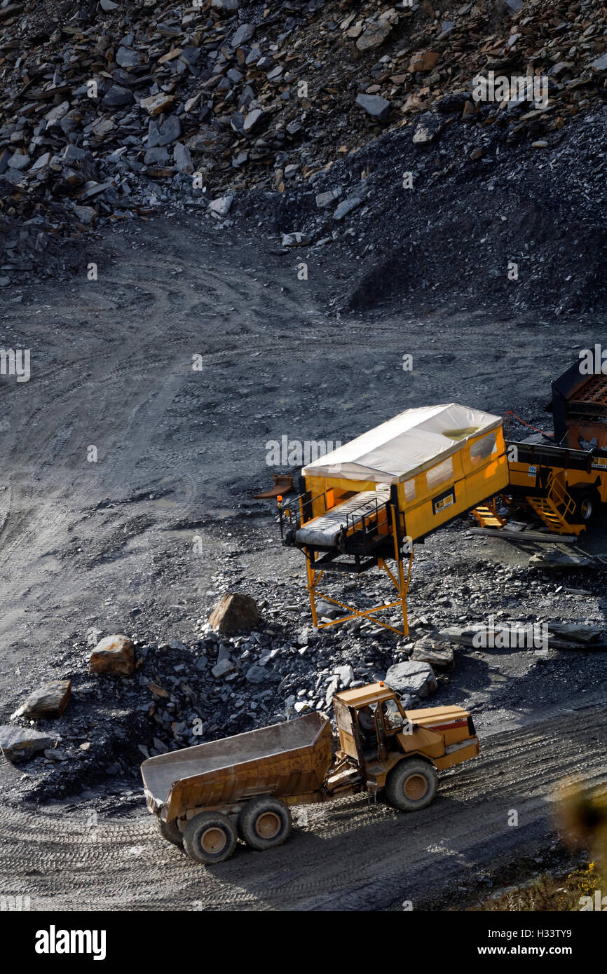 Delabole the Cornish slate mining village Stock Photo - Alamy