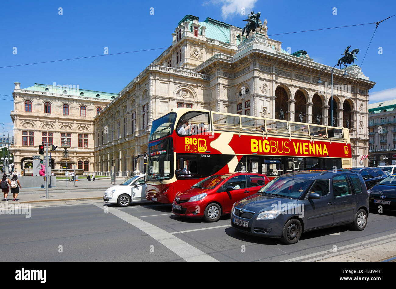 Austria, A-Vienna, Danube, Federal Capital, Vienna State Opera at the ...