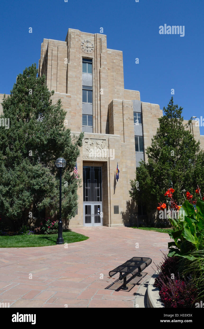 Boulder County Courthouse in summer Stock Photo - Alamy