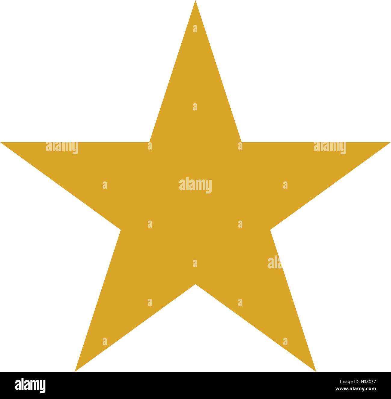 Gold star icon, isolated star vector illustration Stock Vector Image ...