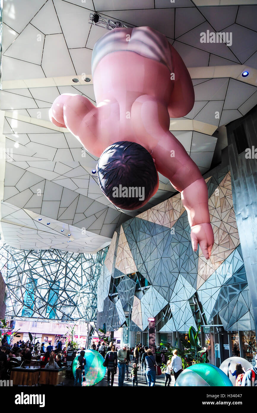 An art installation of a giant human mobile by Felipe Reynolds at ...