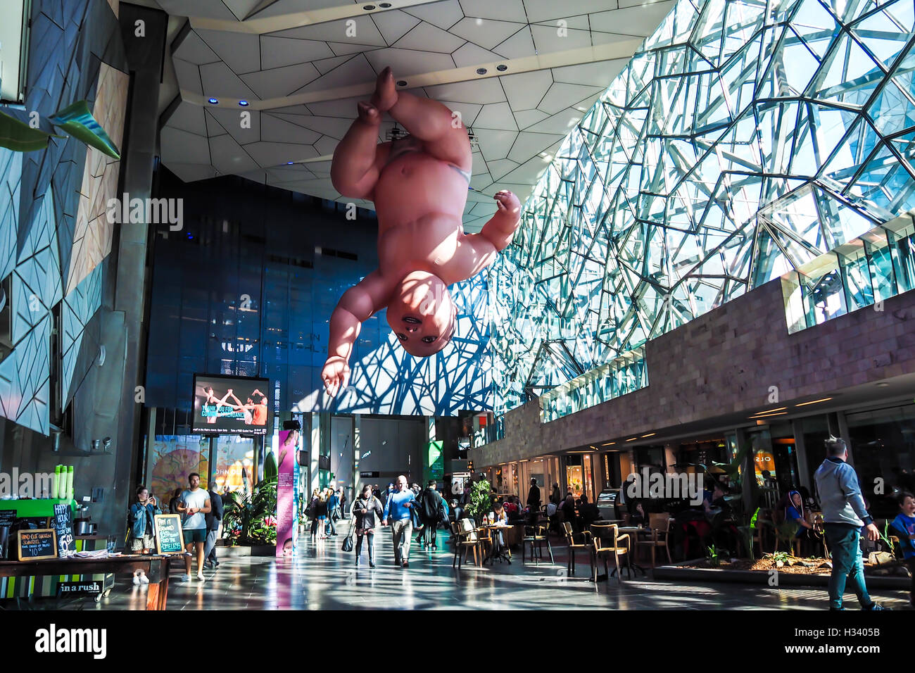 An art installation of a giant human mobile by Felipe Reynolds at ...