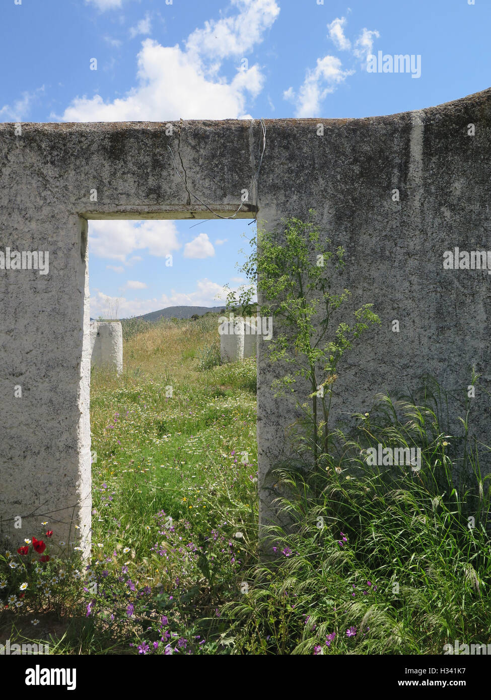 Abandoned ruined farm house in Countryside in Andalusia Stock Photo - Alamy