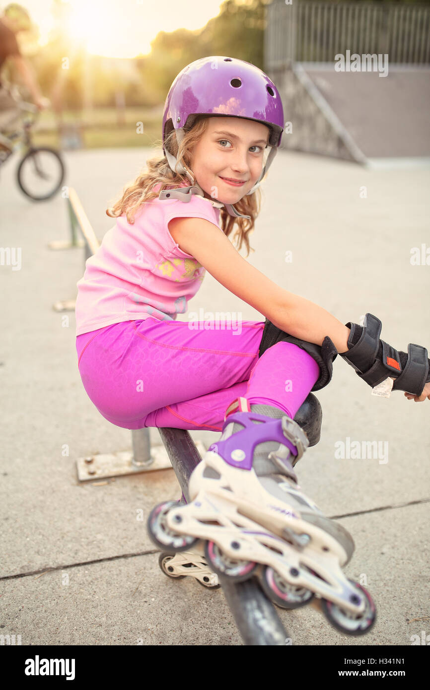 Skate Park Girl Helmet High Resolution Stock Photography and Images - Alamy
