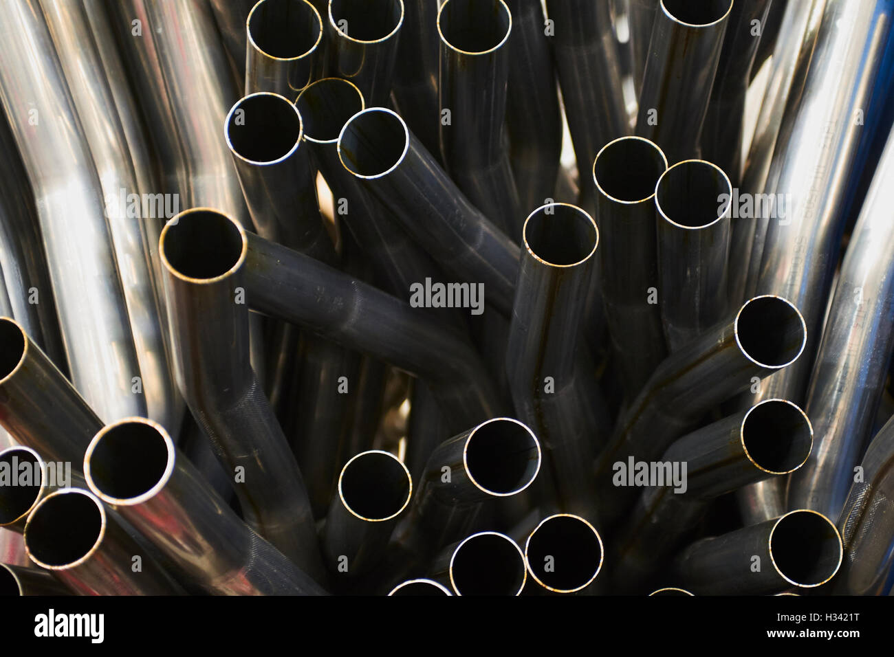 Close up of Exhaust Pipes. Industrial background Stock Photo - Alamy
