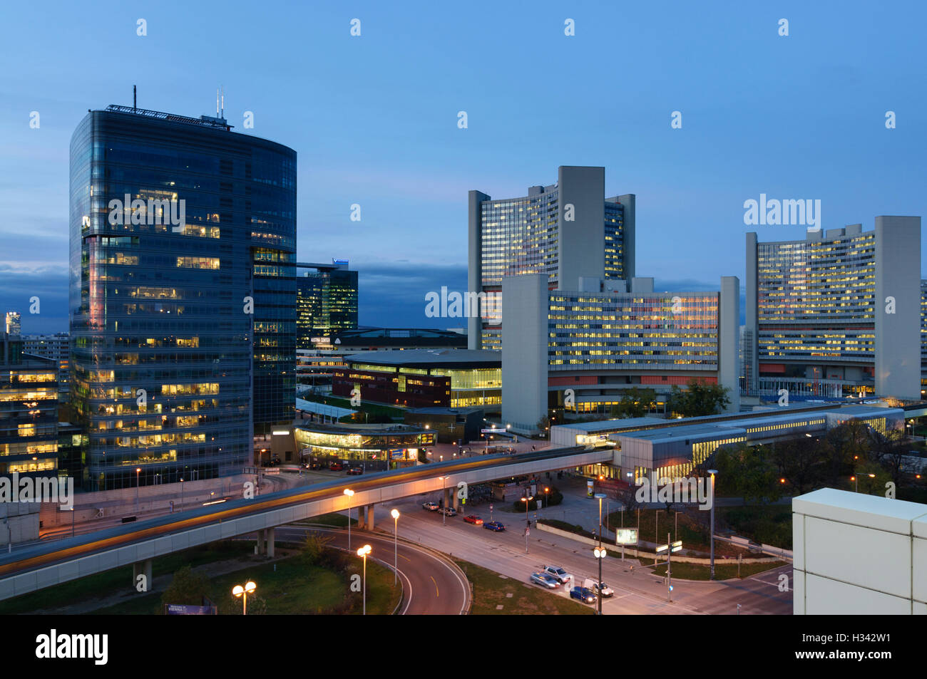 Wien, Vienna: Office Building Tech Gate Tower and the Vienna ...