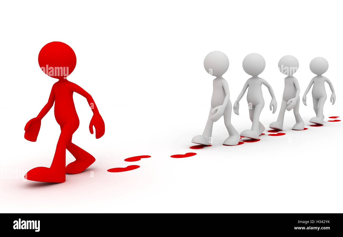 Following leader concept hi-res stock photography and images - Alamy