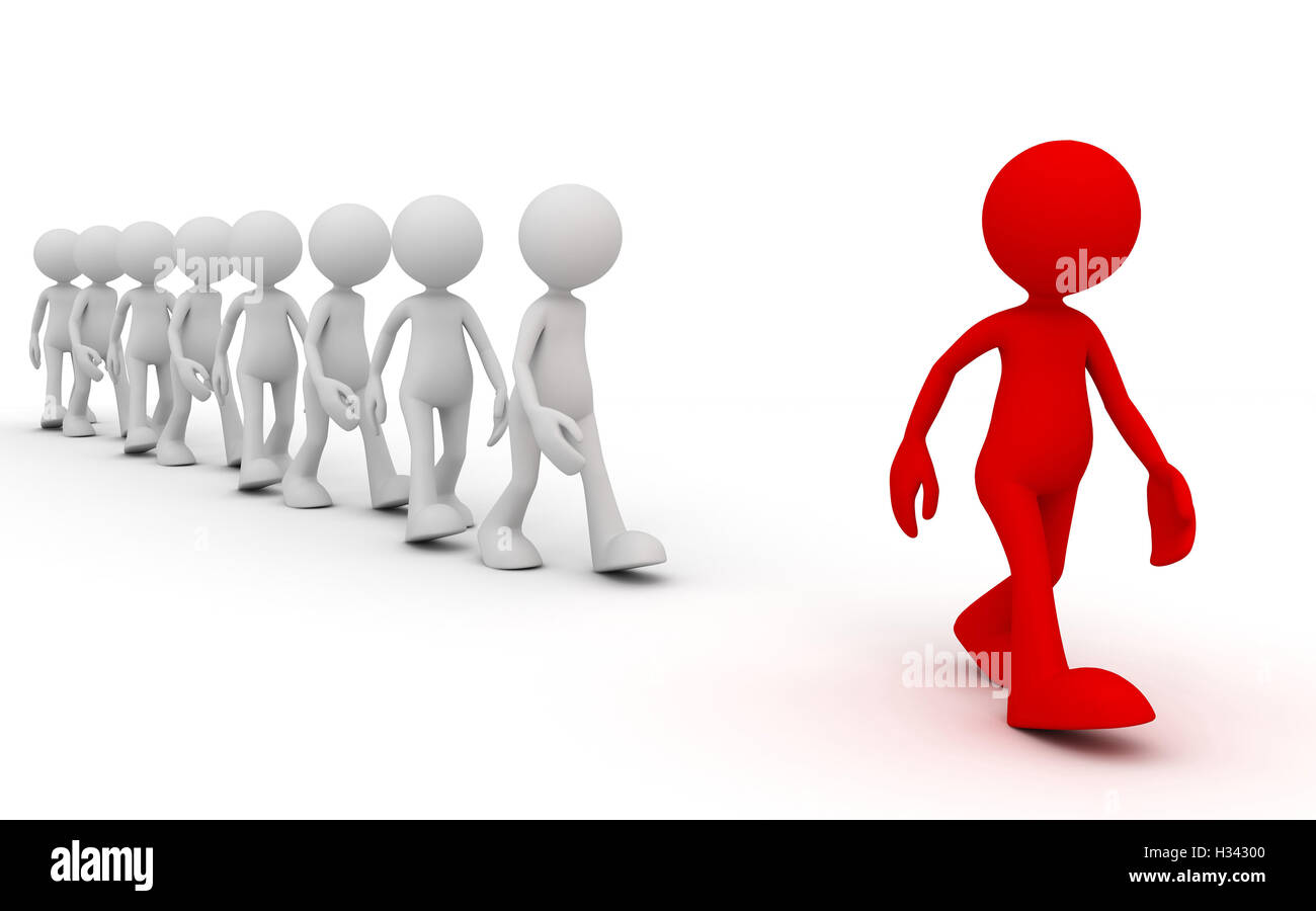 3d Team Leader Boss Company Red Teamwork Cut Out Stock Images ...