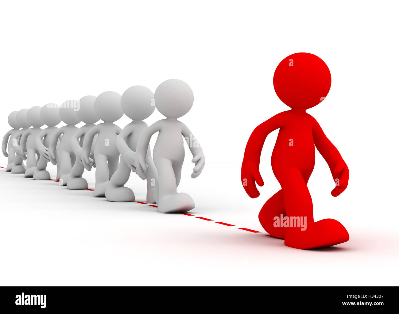 Follow crowd hi-res stock photography and images - Alamy