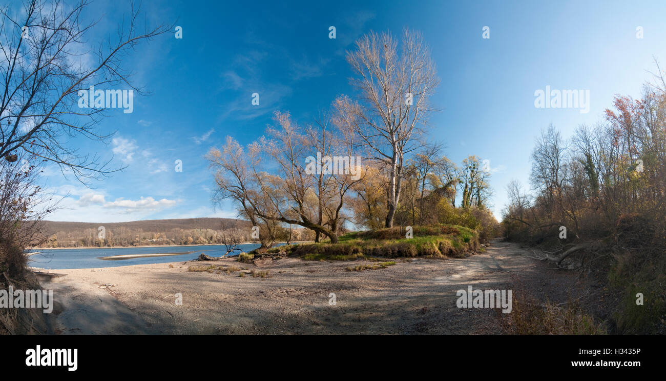 Dry danube oxbow lake in danube auen national park hi-res stock ...