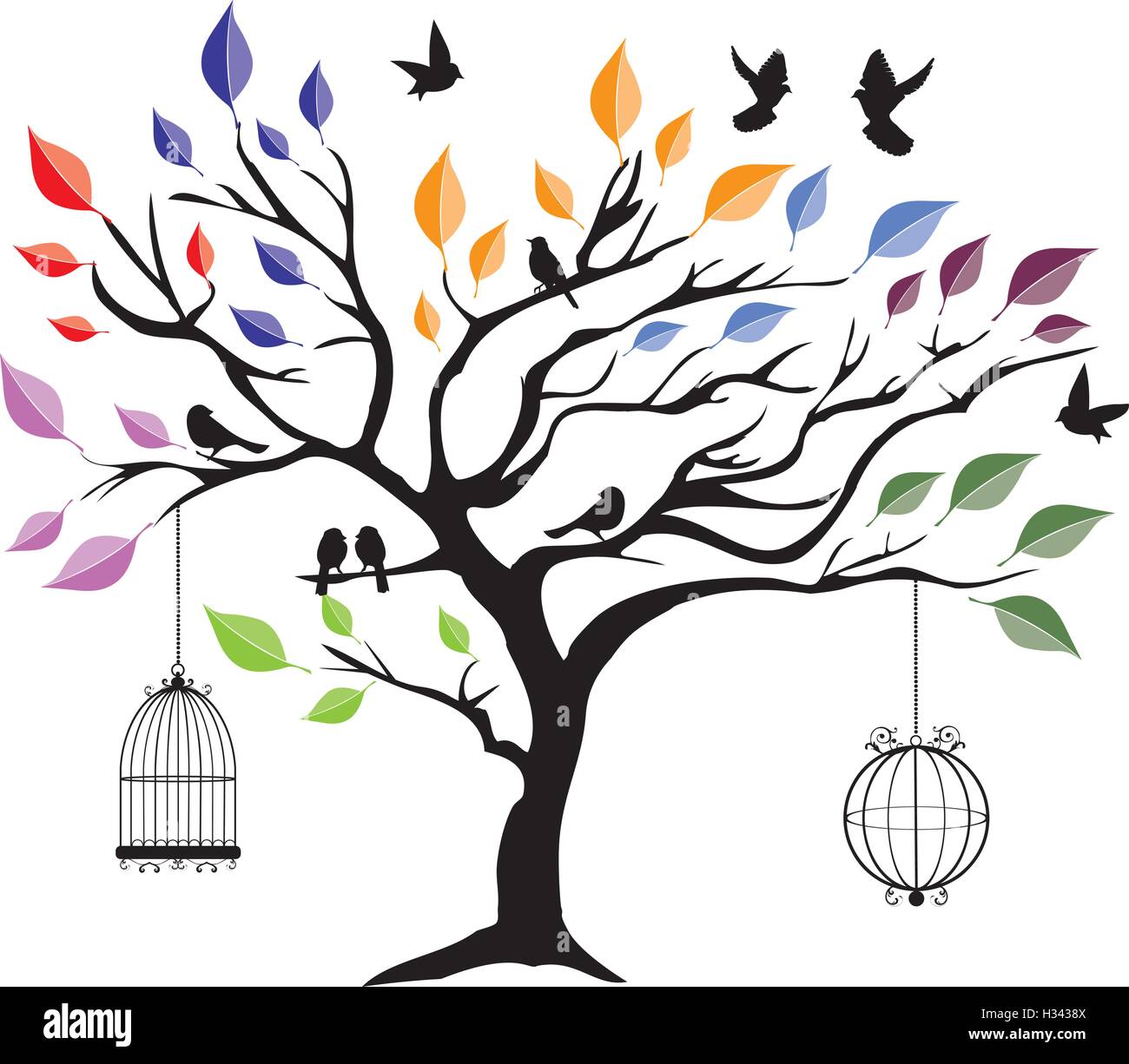 Root cage Stock Vector Images - Alamy