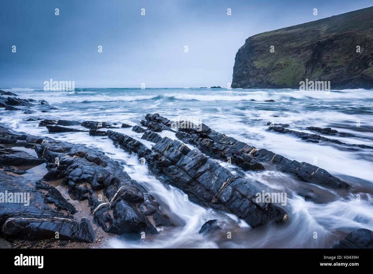 Crackington Haven beach, North Cornwall, England Stock Photo - Alamy